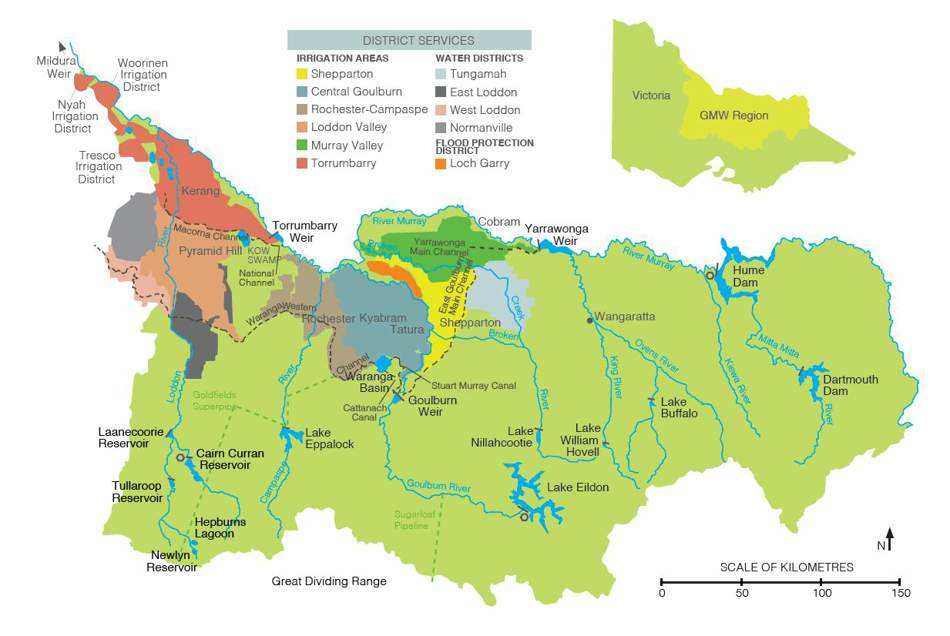 Region map - Goulburn Murray Water